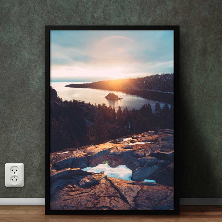 Mountain Sunset Poster| Poster Wall Art – Glorywalls